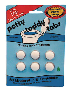 Valterra Potty Toddy Tabs - Holding Tank and Portable Toilet Treatment ...