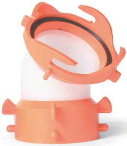 Camco RV RhinoFLEX 45 Degree RV Swivel Fitting, Semi-Transparent - 398 ...