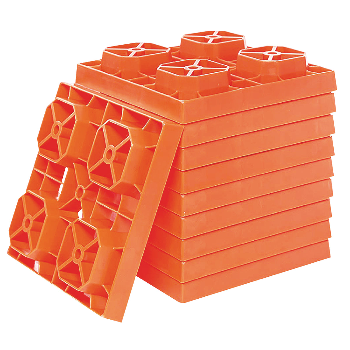 Fultyme RV 2129 Orange Leveling Blocks w/Nylon Carrying Bag, 10/Pack ...